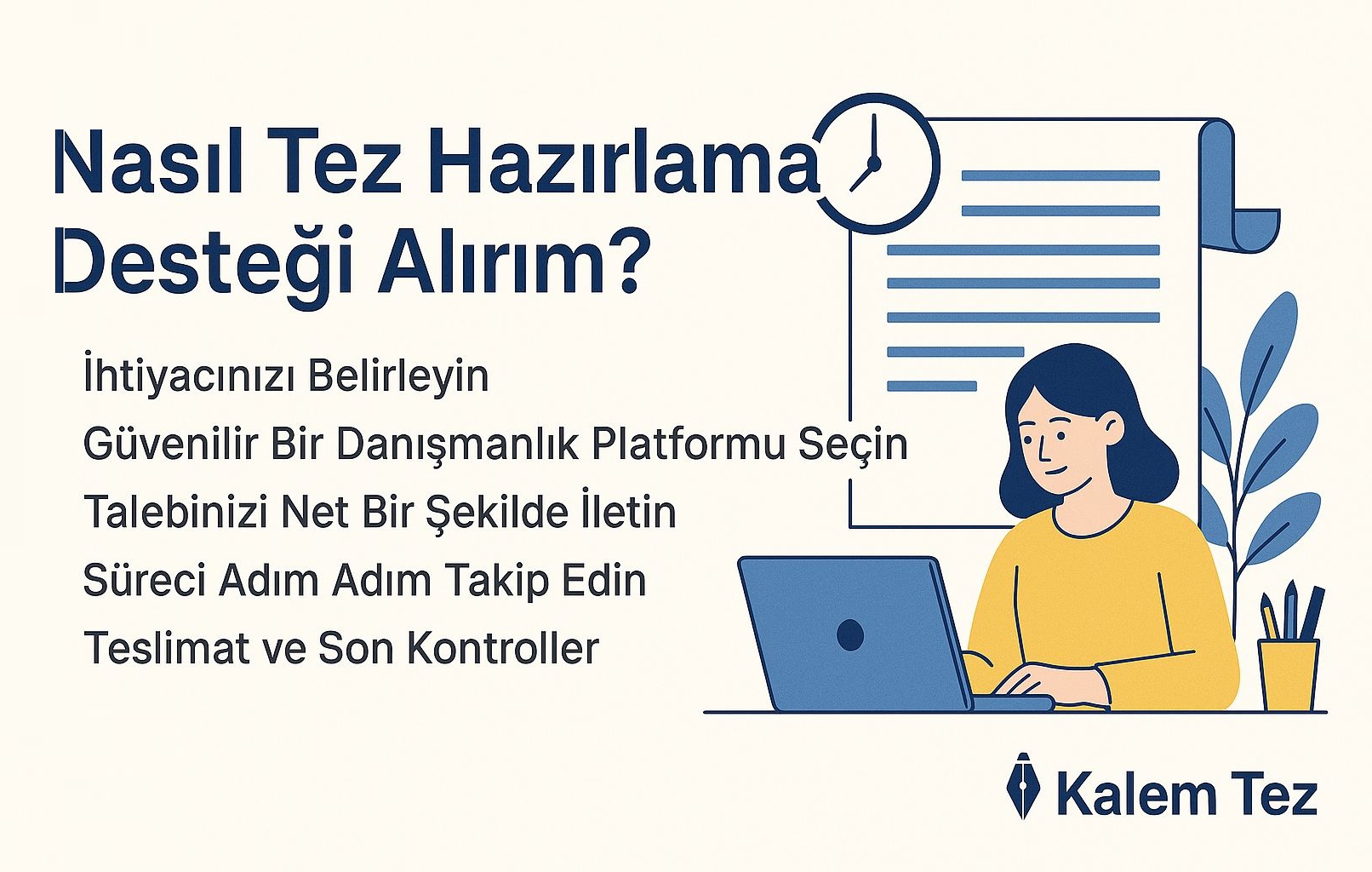 Nasıl Tez Hazırlama Desteği Alırım? | Kalem Tez Danışmanlık
